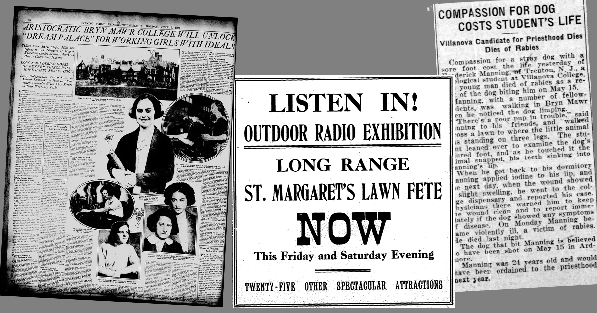 100 Years Ago On The Main Line - June 1922 - This Is Lower Merion And ...