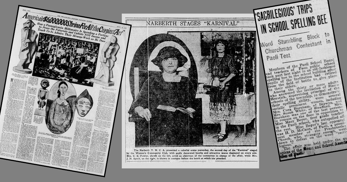 100 Years Ago On The Main Line - April 1923 - This Is Lower Merion And ...