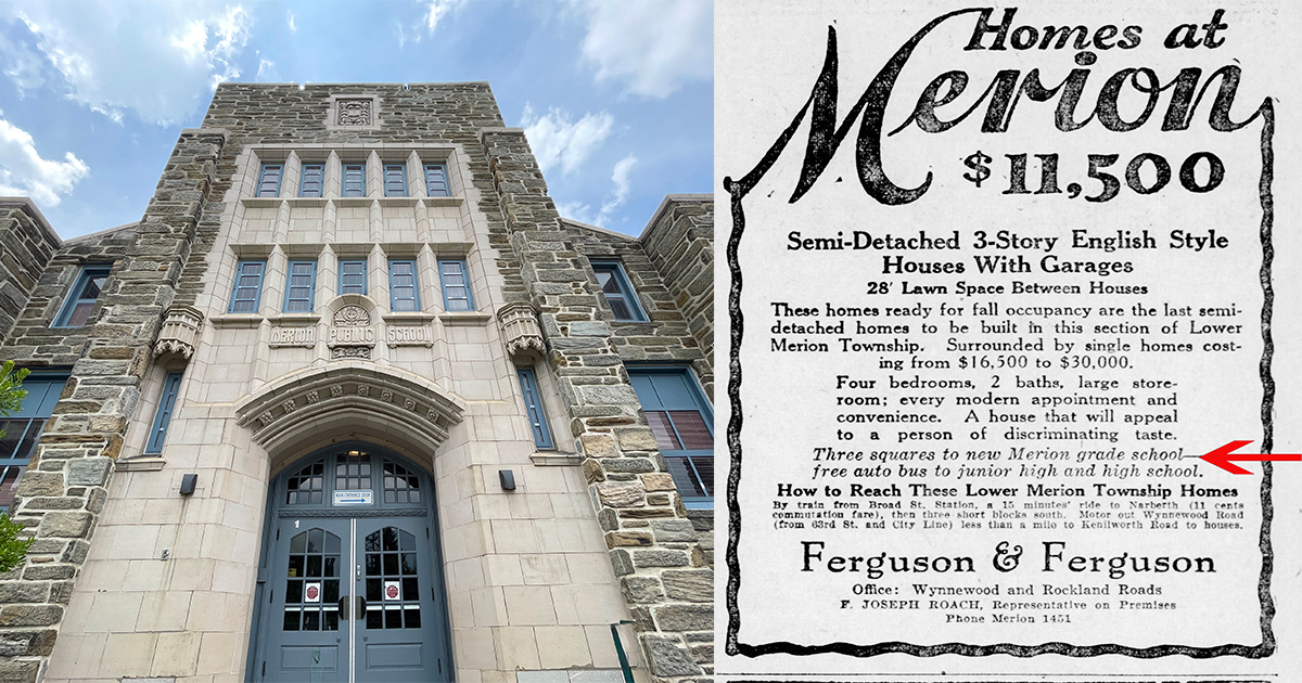 Merion Elementary School - Opened In 1925 - This Is Lower Merion And ...