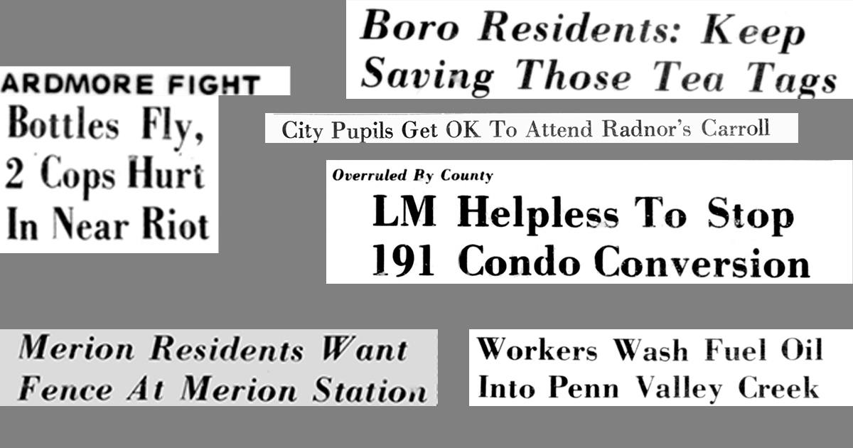 50 Years Ago On The Main Line - August 1973 - This Is Lower Merion And ...