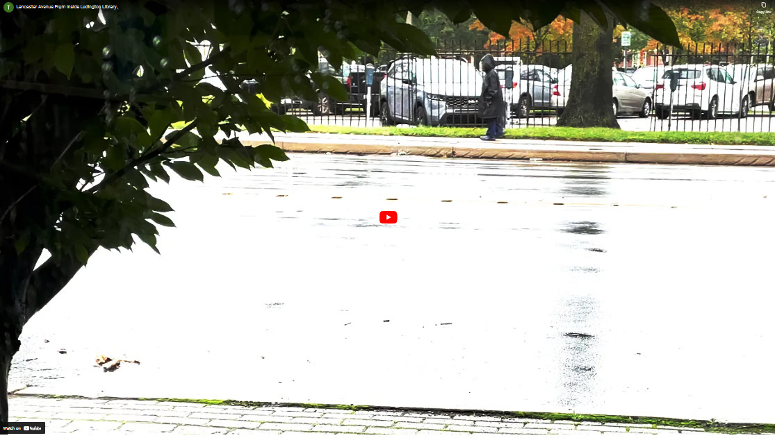 Lancaster Avenue From Inside Ludington Library - This Is Lower Merion ...